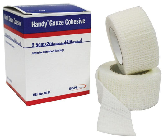 HandyGauze Cohesive Bandage 2.5m x 4m (Box of 2) (Peta-Haft Alternativ ...